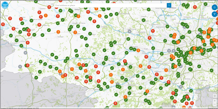 NEW Thames Water Sewage Map : The Kennet Catchment