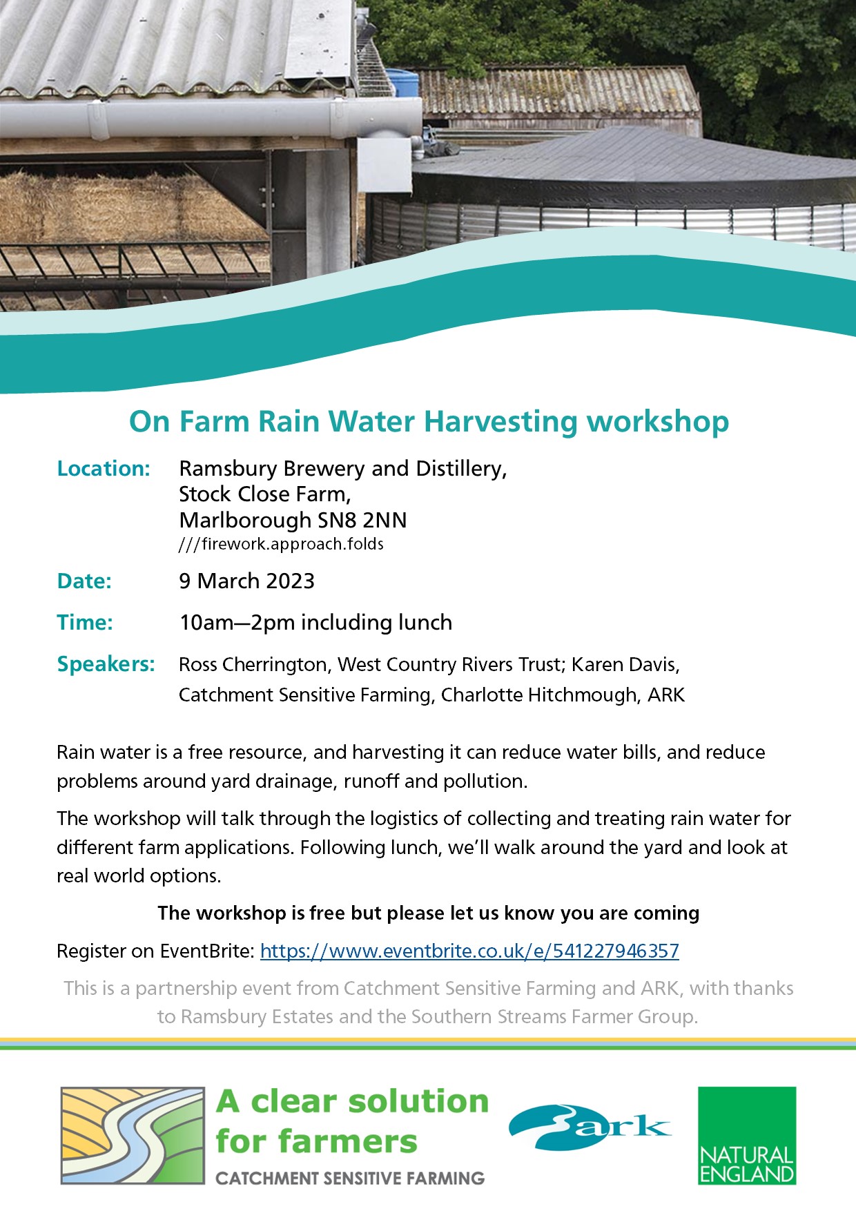 On Farm Rain Water Harvesting workshop : The Kennet Catchment